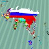 Иконка канала динозавр белый
