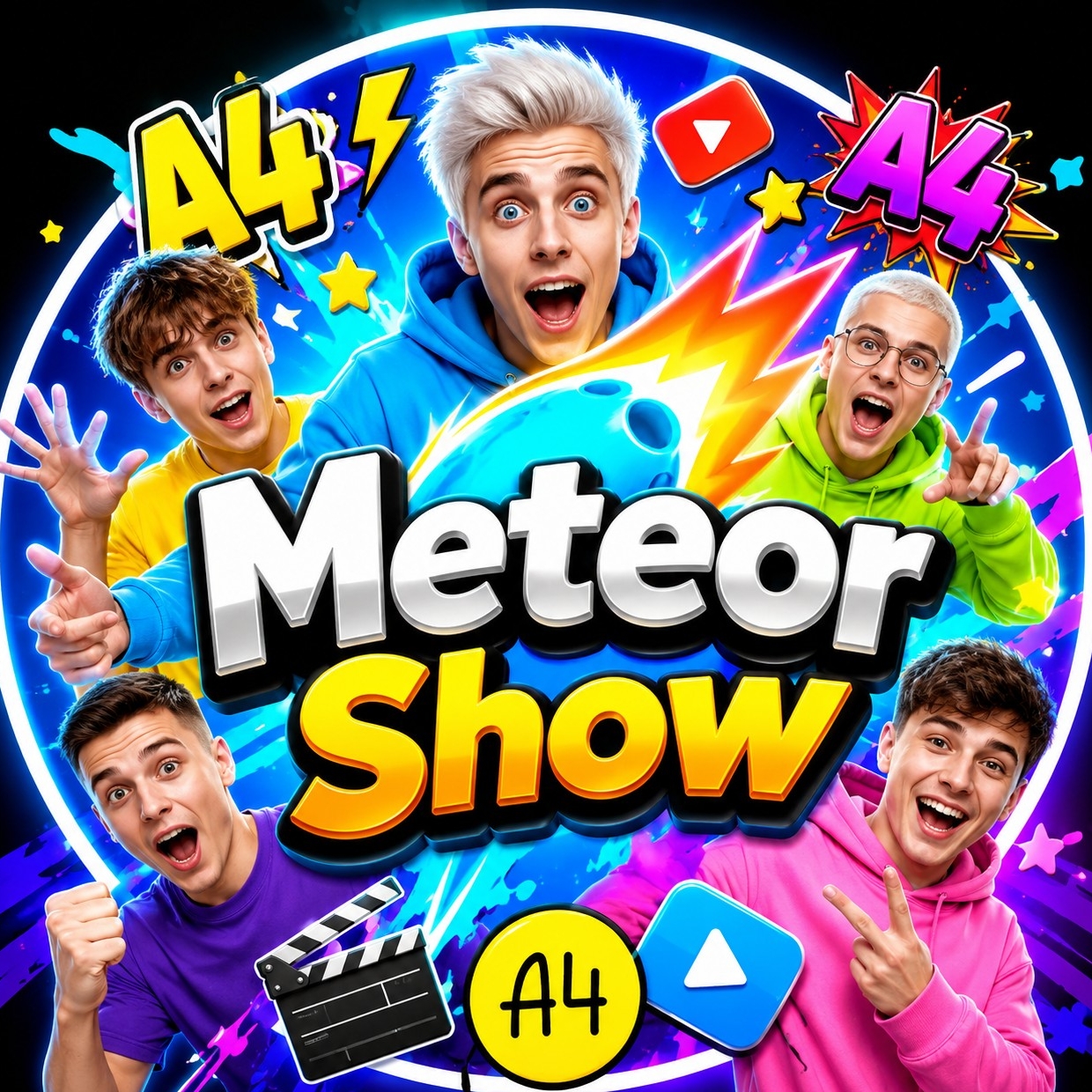 Иконка канала Meteor Show | a4//а4//Влад Бумага//MrBeast//Глент
