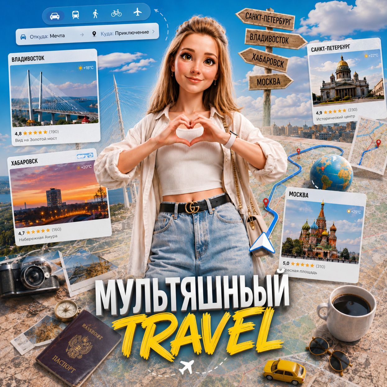 Иконка канала МУЛЬТЯШНЫЙ TRAVEL