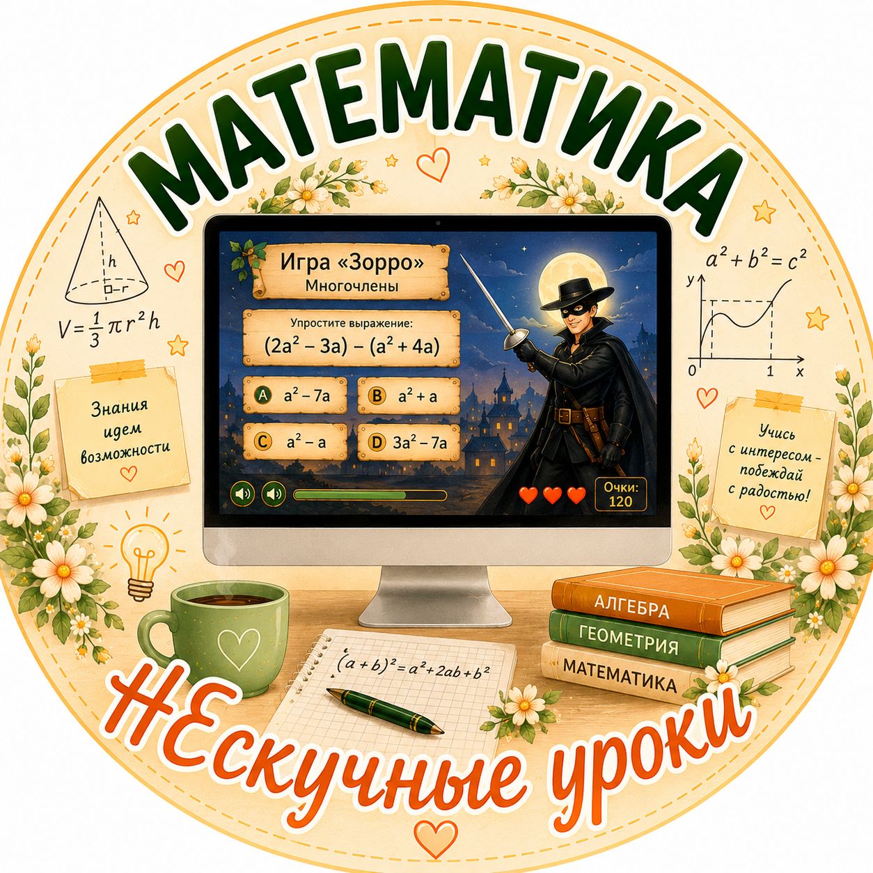Иконка канала НЕскучные уроки МАТЕМАТИКИ