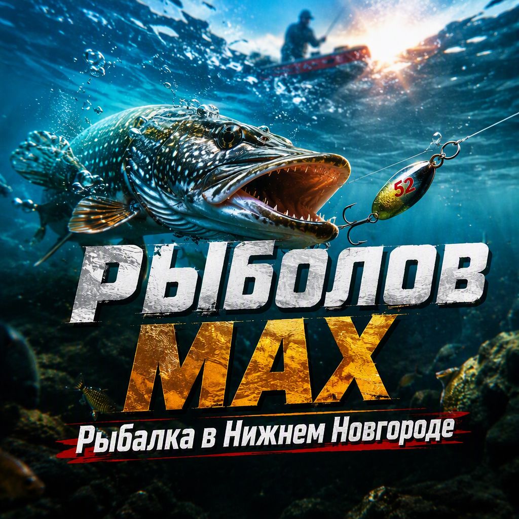 Иконка канала РыболовMAX. Рыбалка в Нижнем Новгороде