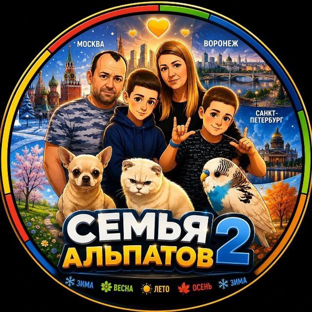 Иконка канала СЕМЬЯ АЛЬПАТОВ