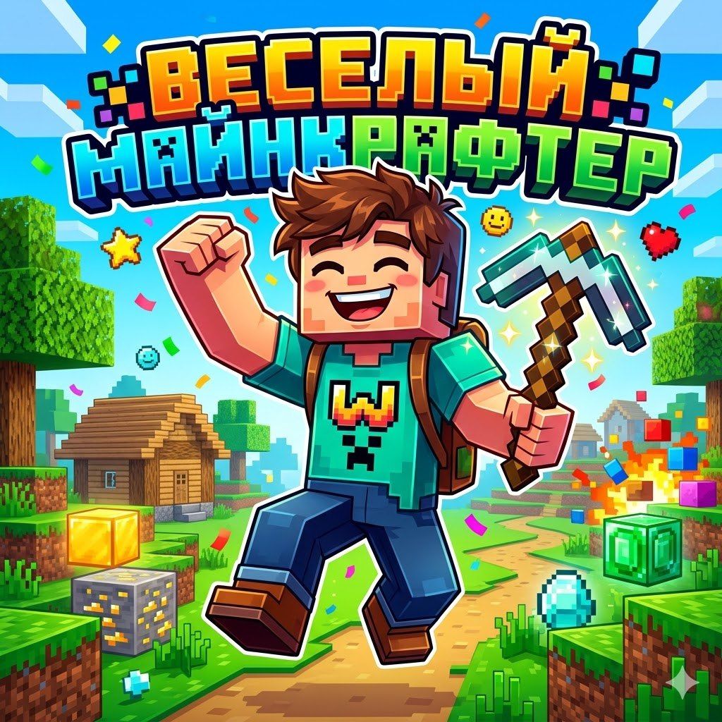 Иконка канала ВЕСЕЛЫЙ МАЙНКРАФТЕР