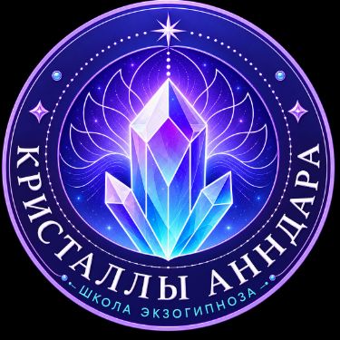 Иконка канала "Кристаллы Андара" школа экзогипноза онлайн
