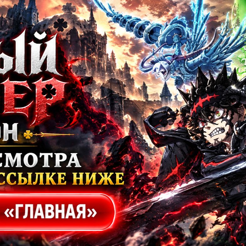 Иконка канала Black Clover 2 сезон 3 серия, Чёрный клевер 2026 ●