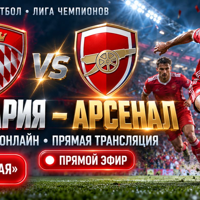 Иконка канала ▶ БАВАРИЯ — АРСЕНАЛ В ПРЯМОМ ЭФИРЕ 21.10.2026 (ЛЧ)