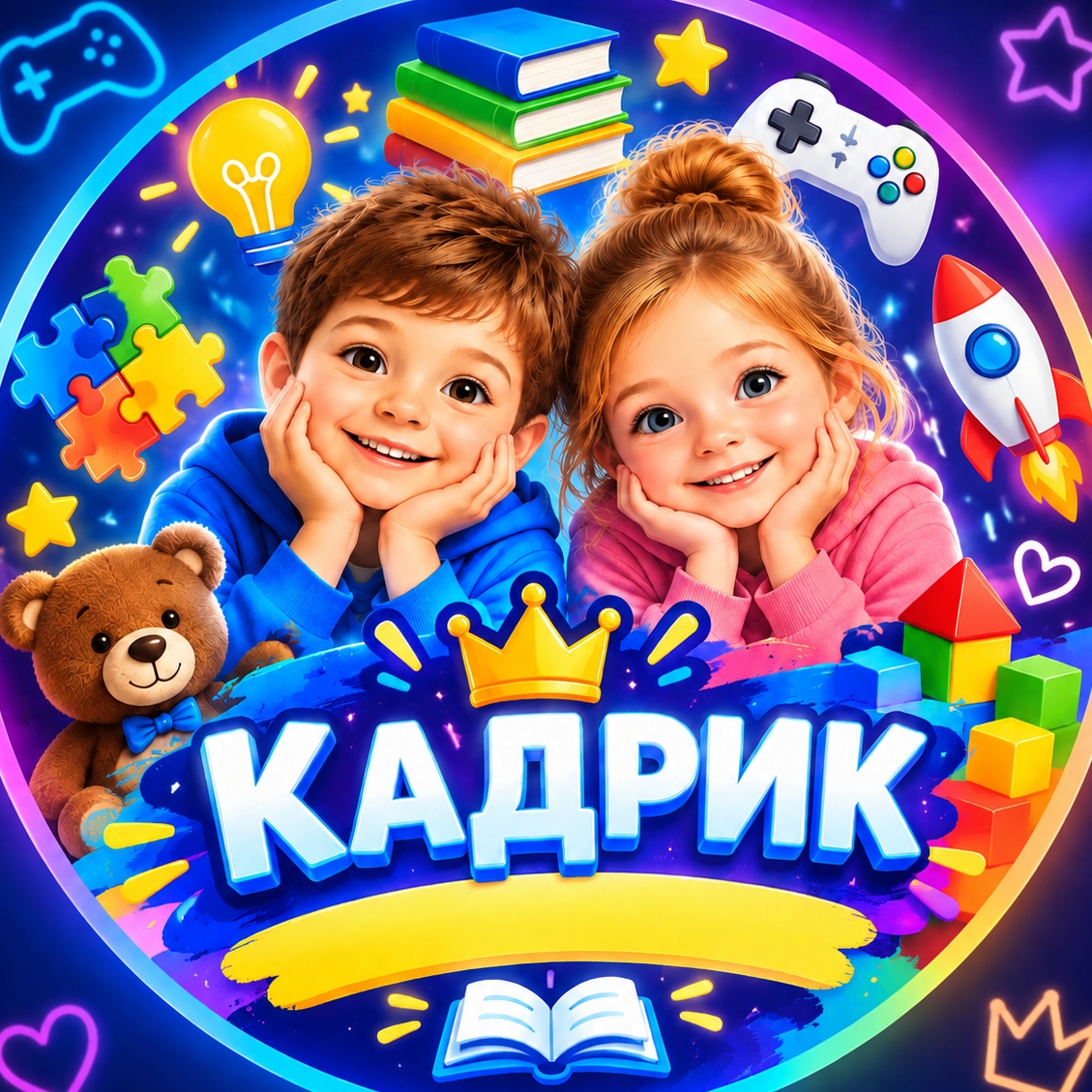 Иконка канала Кадрик: развитие, игры, мультики для детей👶
