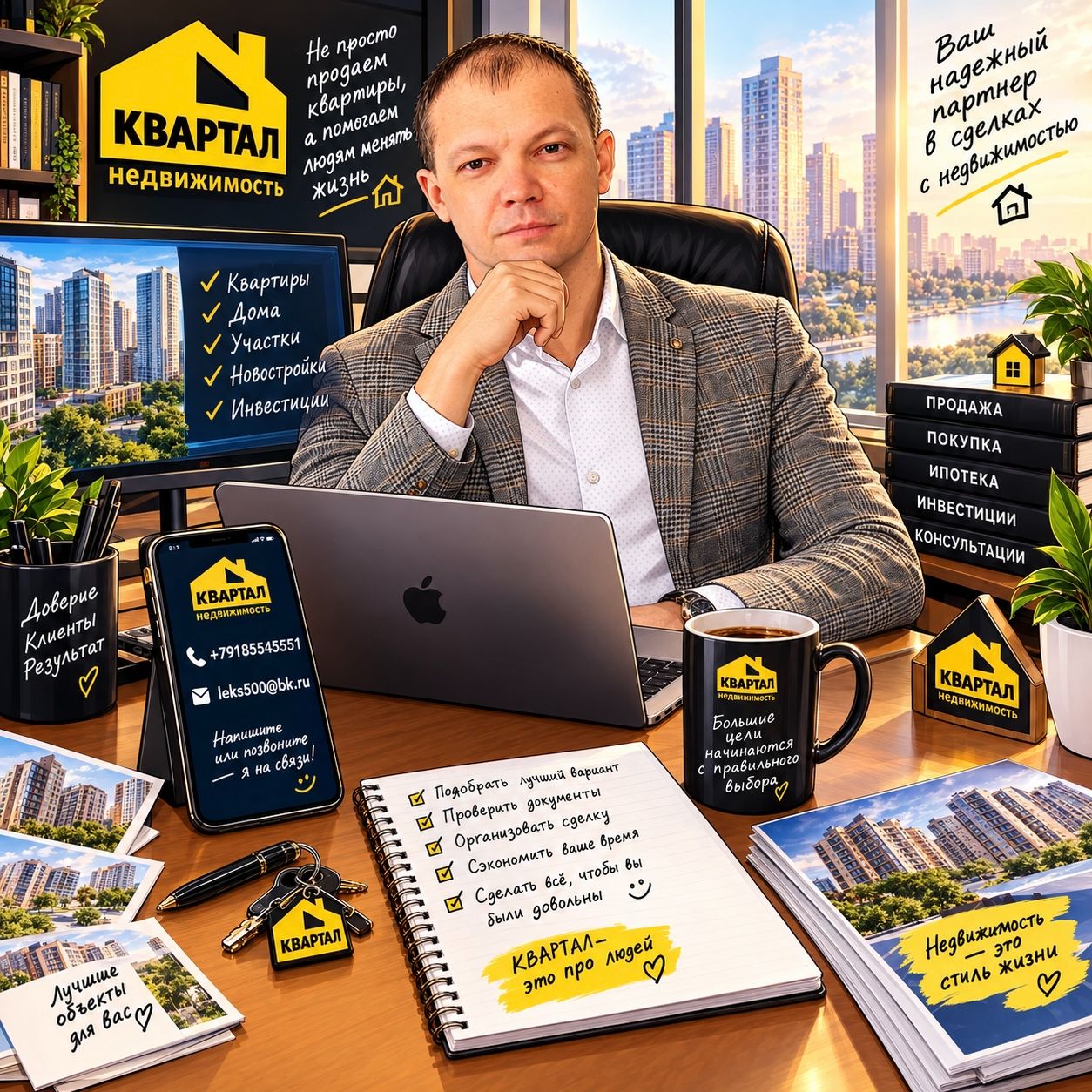 Иконка канала КВАРТАЛ_estate