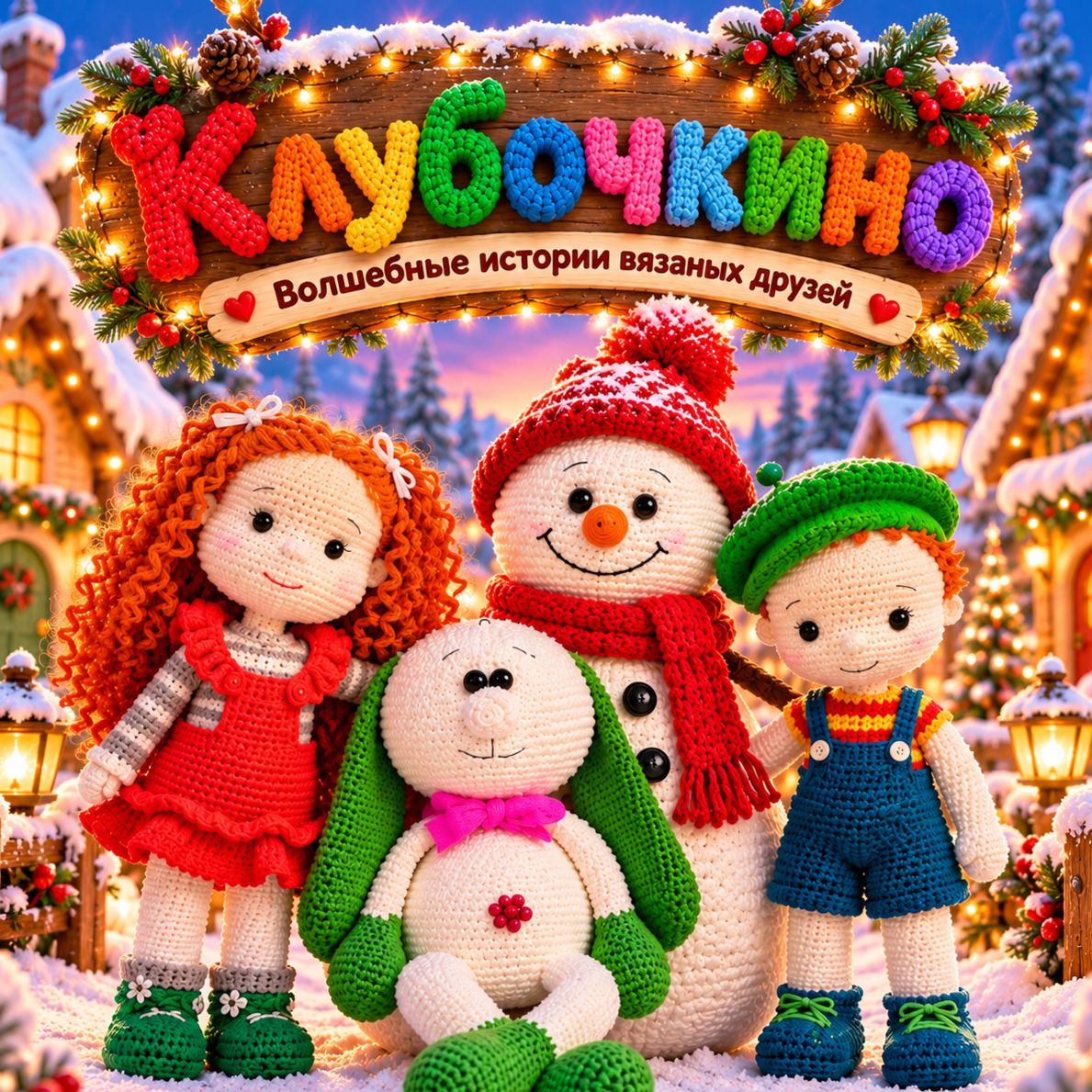 Иконка канала КЛУБОЧКИНО 🧶Волшебные истории вязаных друзей 🪄