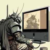 Иконка канала Самурай белого экрана