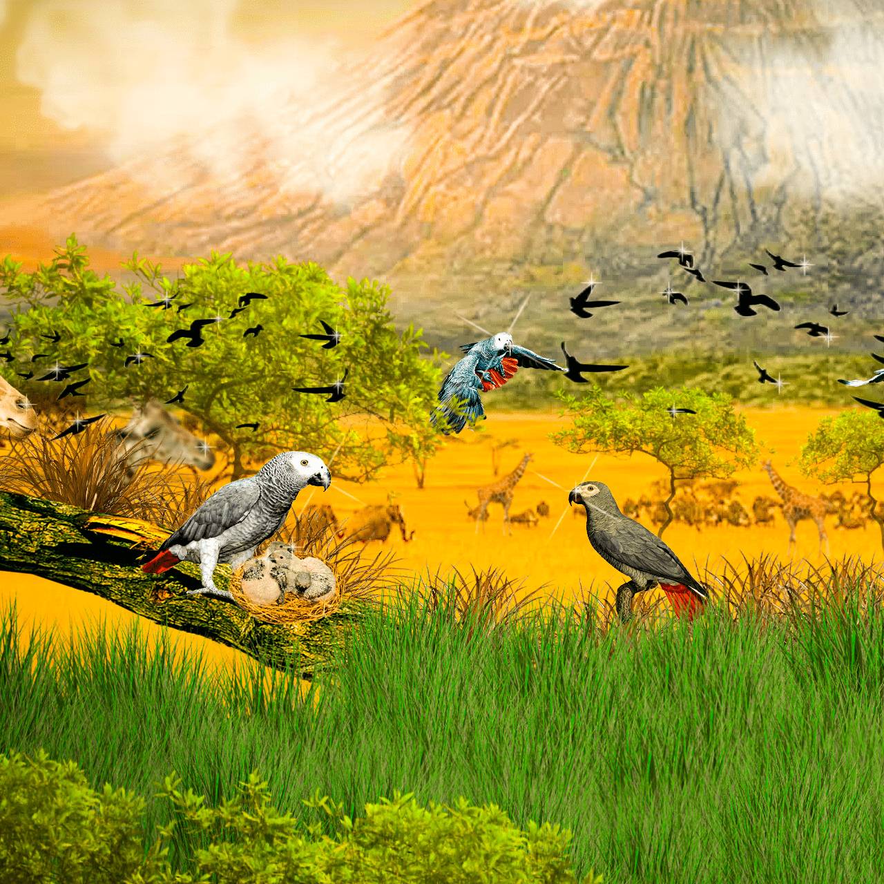 Иконка канала Жизнь с попугаями Жако