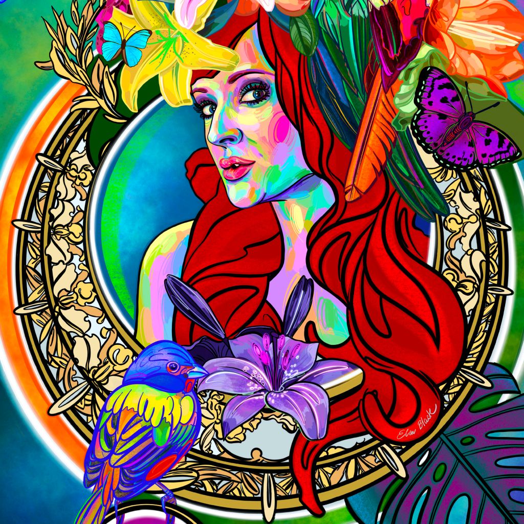 Иконка канала Elen Black • Яркие портреты красками на заказ