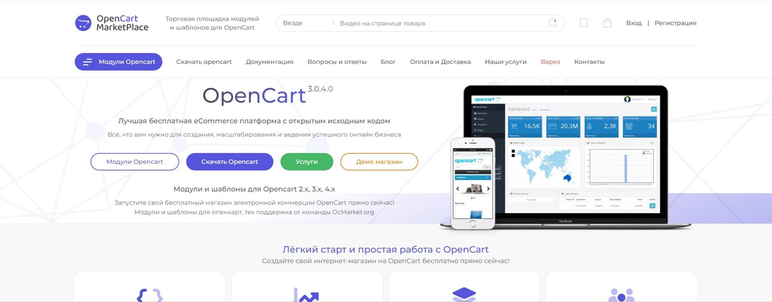 OpenCart MarketPlace- Модули Opencart