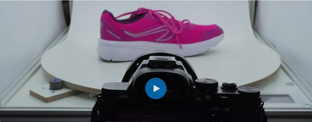 Фотобокс с поворотным столом для съёмки видео 360°