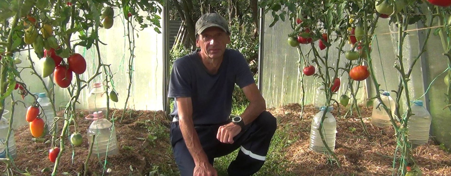 Огород с дедом Маркелычем.