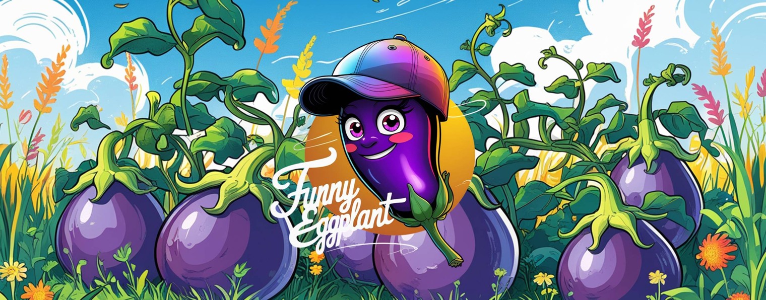 Смешной Баклажан