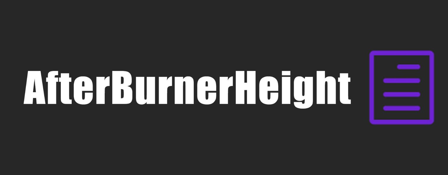AfterBurnerHeight