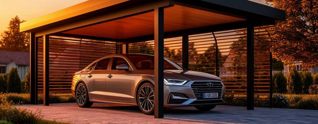 Современные Навесы для автомобиля.