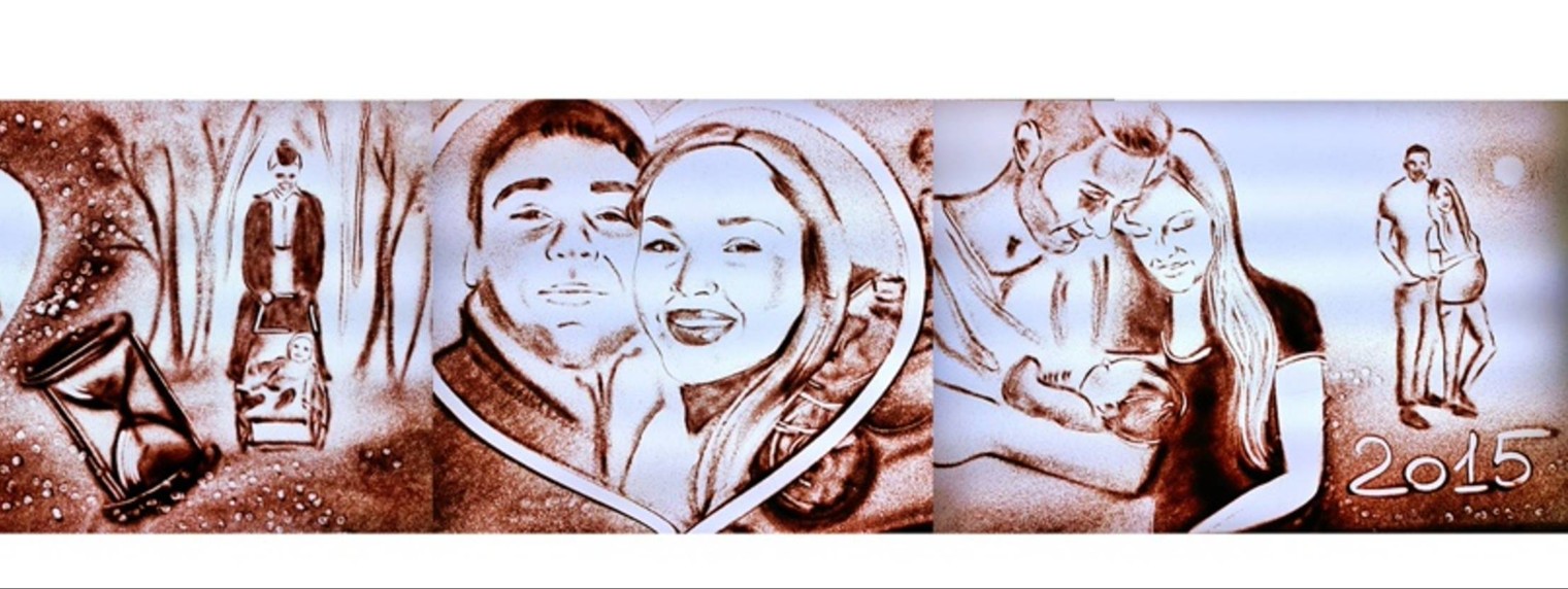 Песочное шоу / Видео поздравление на праздник