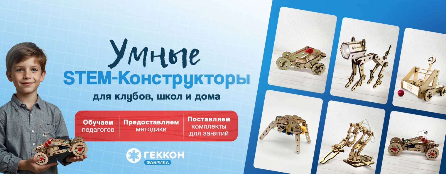STEM конструкторы  ГЕККОН для детей