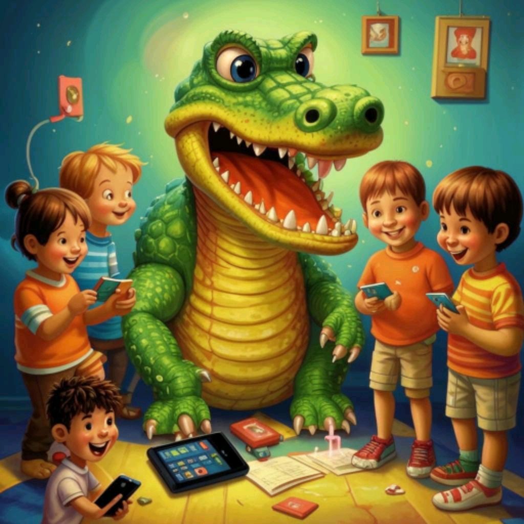 Зелёный крокодил