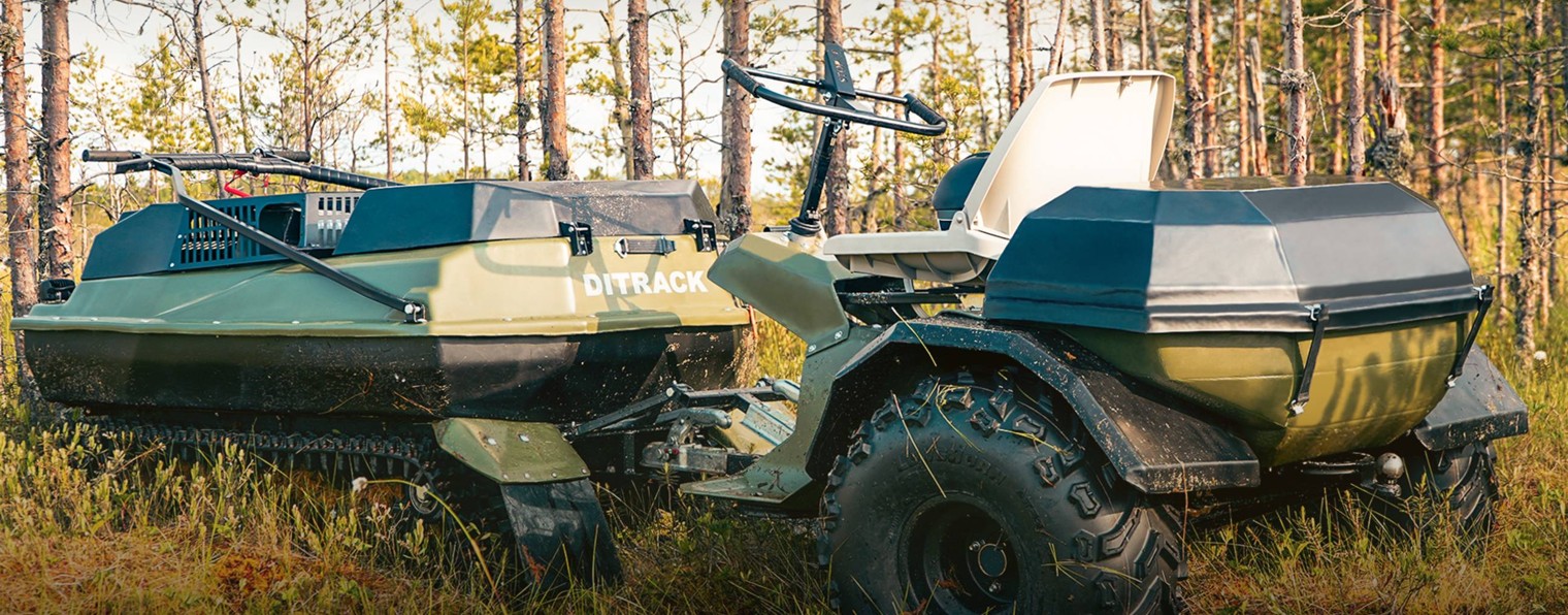 РОСТИН - плавающие мотобуксировщики и прицепы