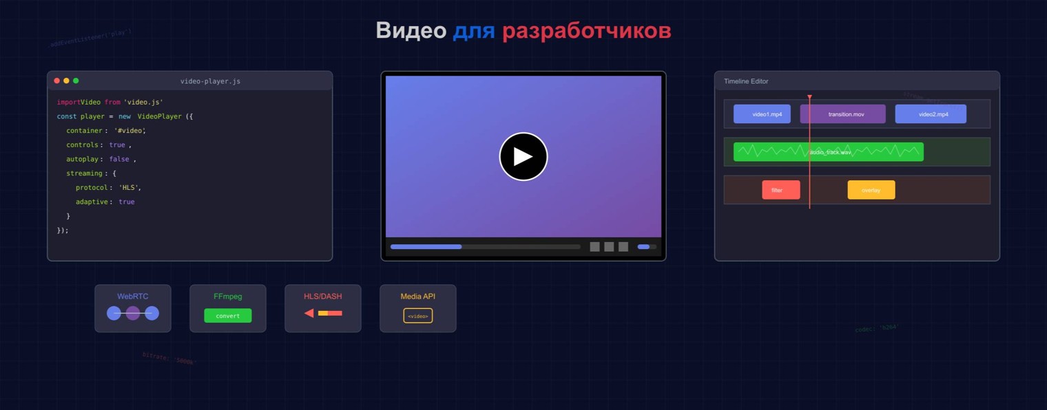 Видео для разработчиков