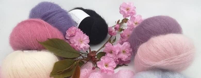 Вязаный БУМ. Шаль, бактус, шапка.