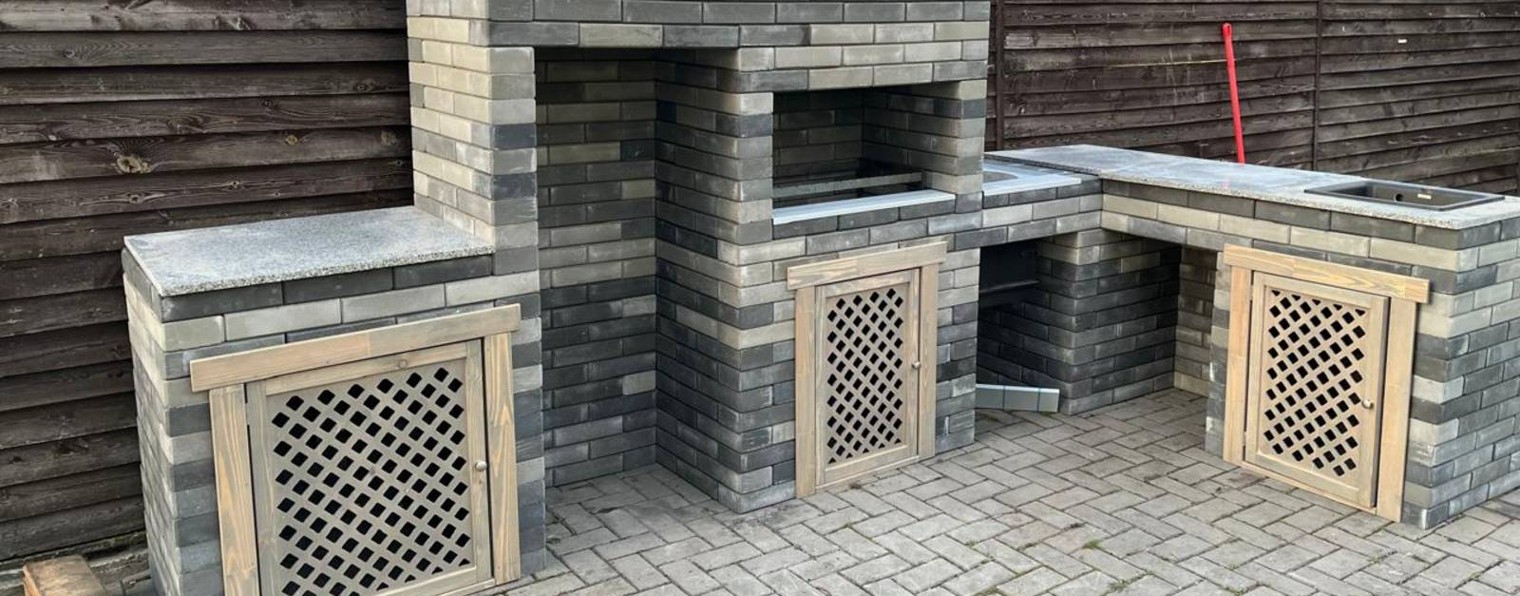 Мангальная зона из Кирпича. Тюмень.