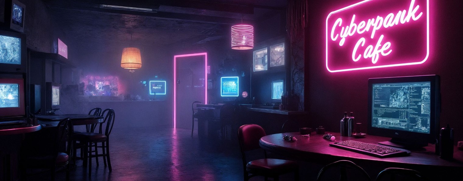 Киберпанк кафе