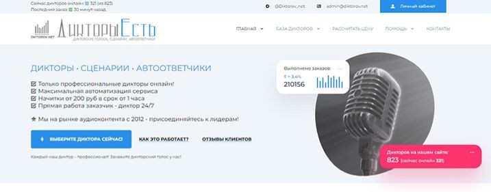 Diktorov.net | Здесь все дикторы онлайн