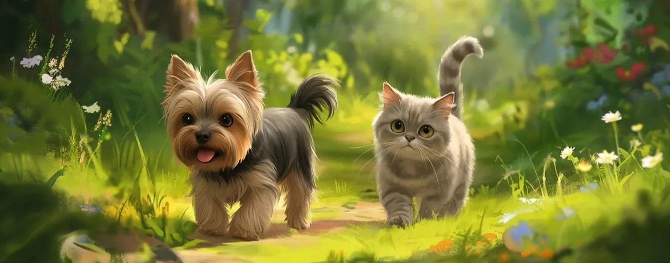 Фея - маленькая собачка йорк и её друзья