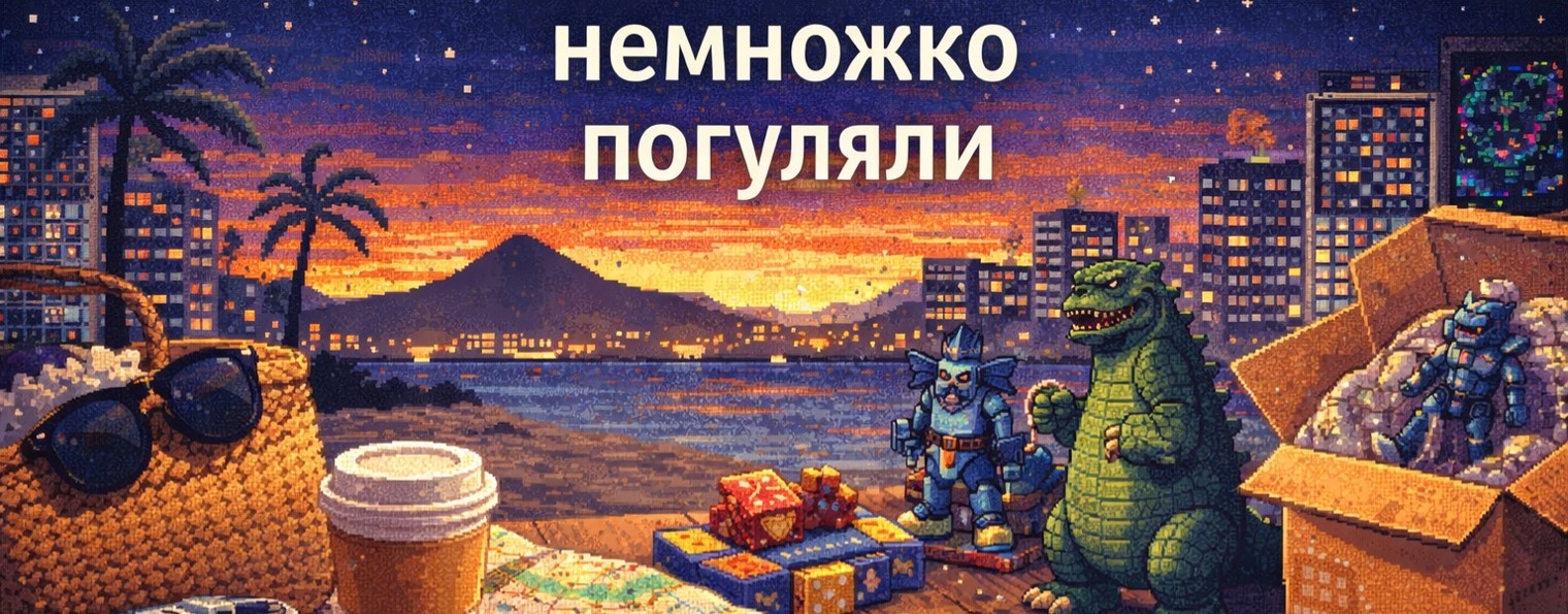немножко погуляли