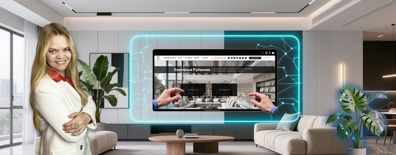 РУБАНОВА_ЕКАТЕРИНА Дизайн интерьеров × Нейросети