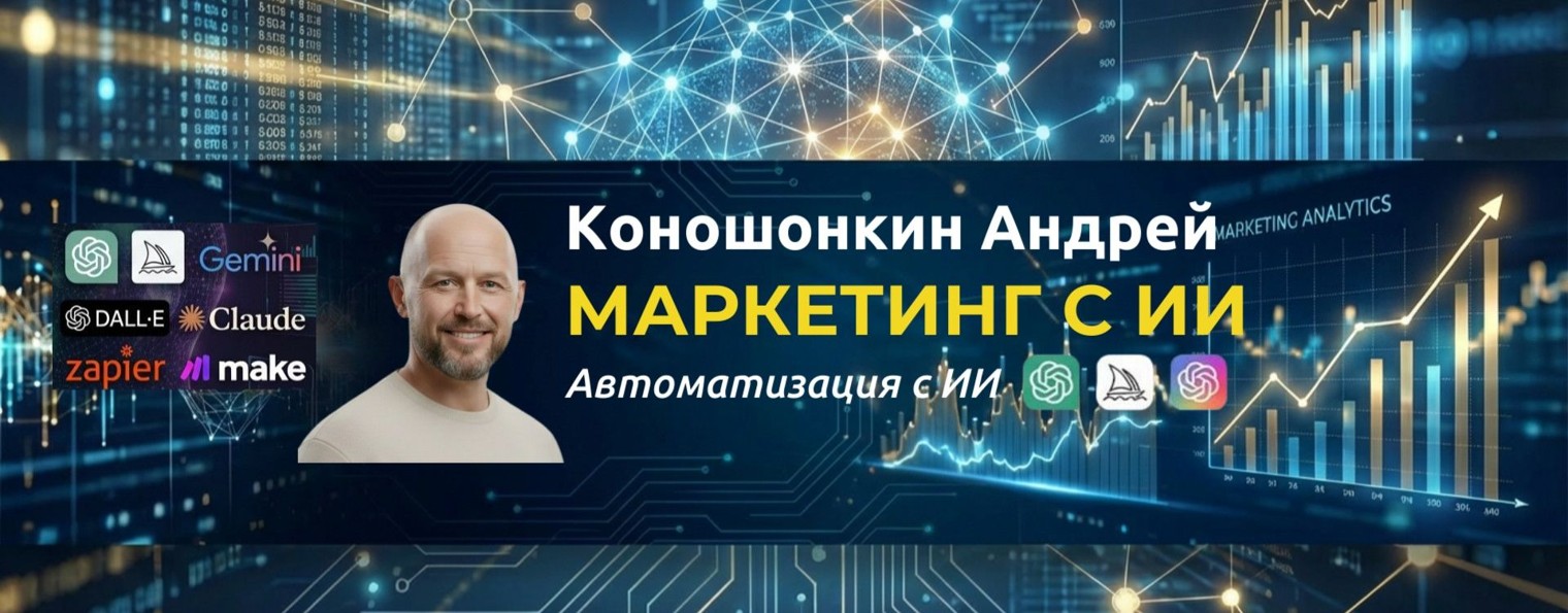 Андрей Коношонкин Маркетинг и Автоматизация с ИИ