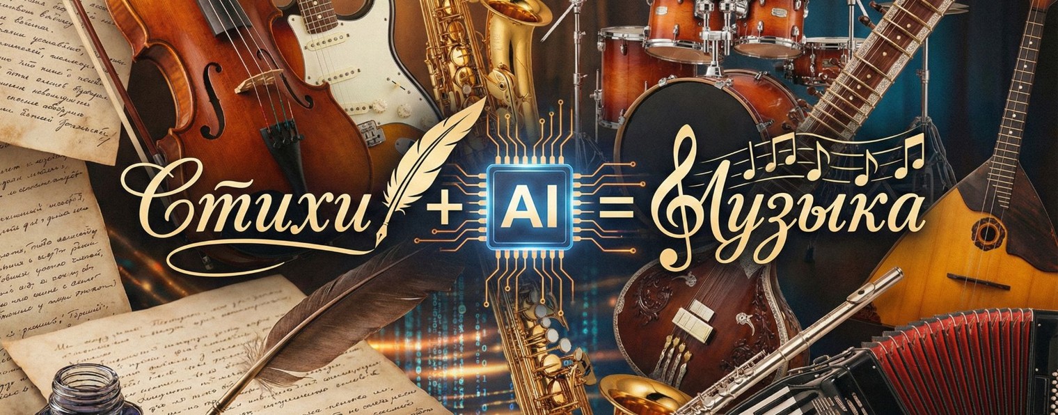Стихи + AI (ИИ) = Музыка, Песни
