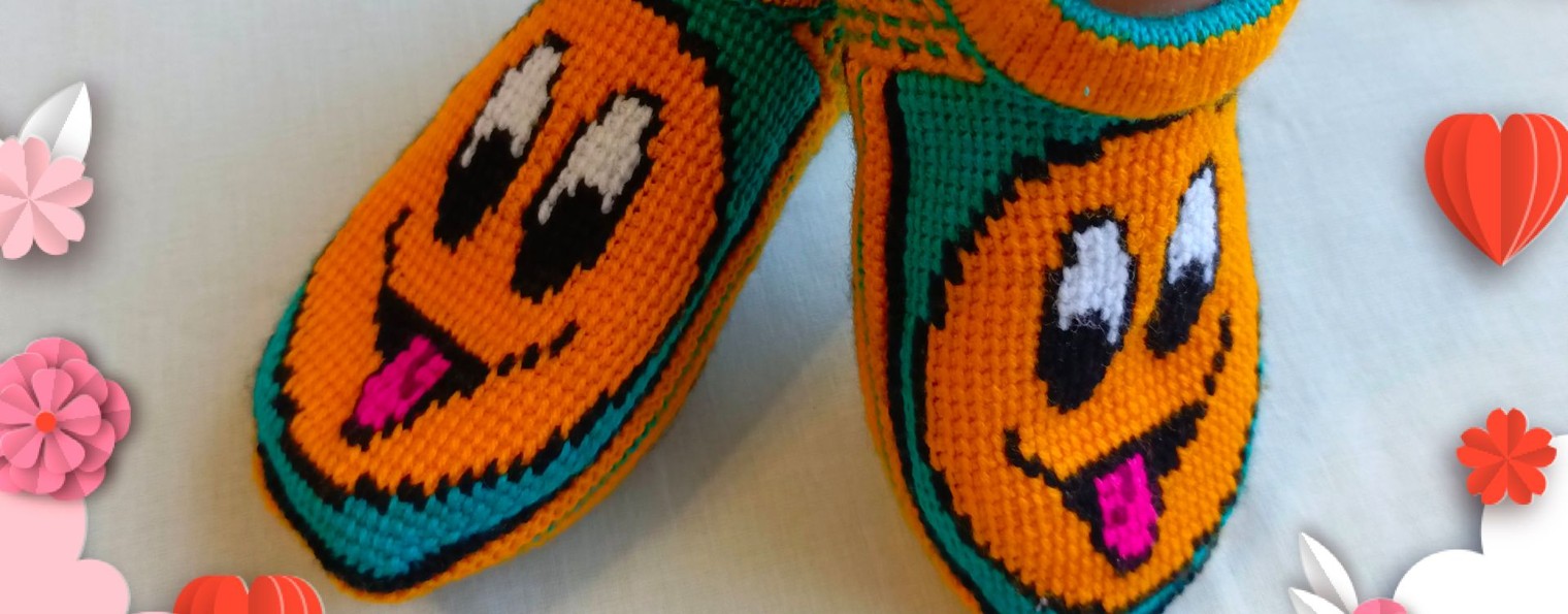 Вязание следков из остатков ниток ?