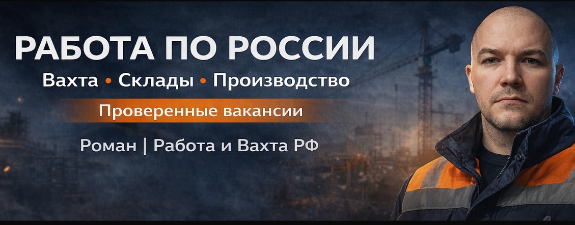 Роман | Работа Вахта по РФ