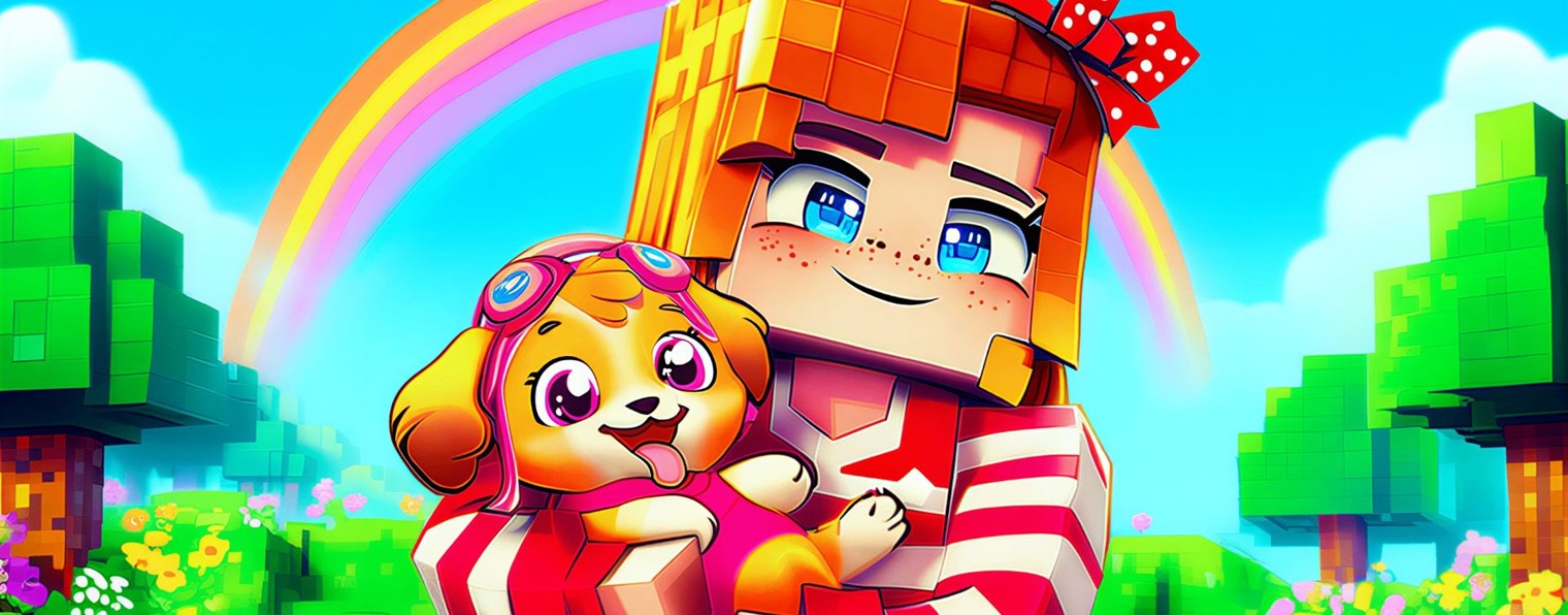 Нэнси и Щенячий Патруль 🌈 Майнкрафт
