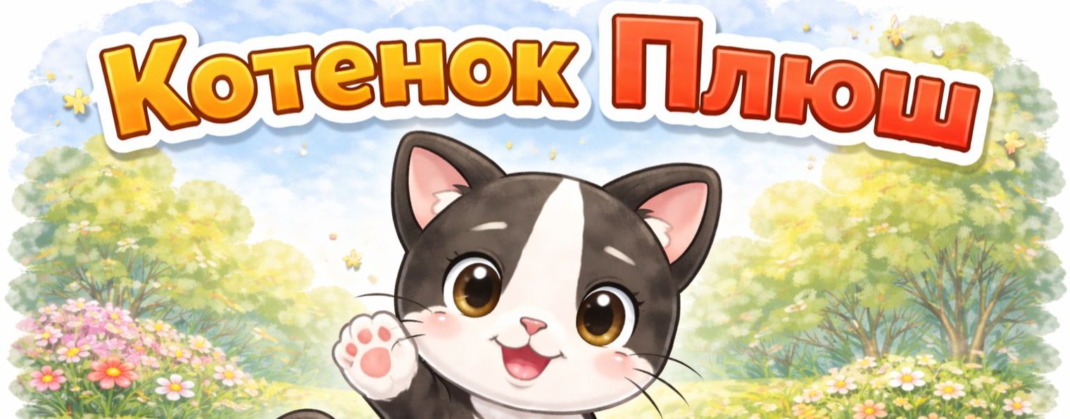 Котенок Плюш | РАЗВИВАШКИ | МУЛЬТИКИ|ДЕТСКИЕ ПЕСНИ