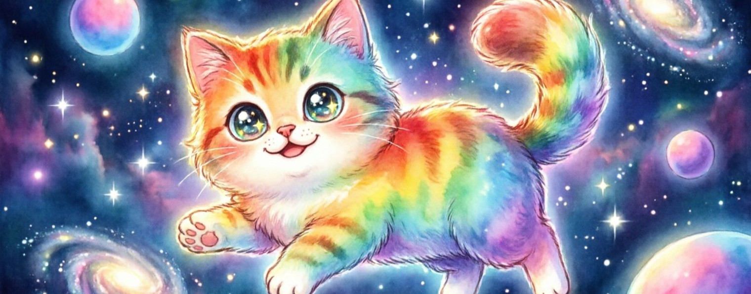 радужный кот