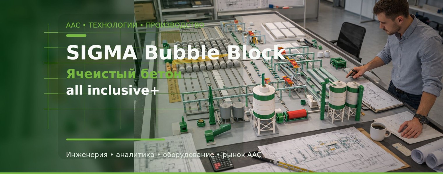 SIGMA Bubble Block | Ячеистый бетон all inclusive+