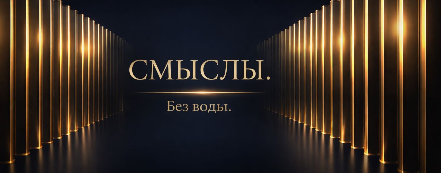 СМЫСЛЫ. Без воды