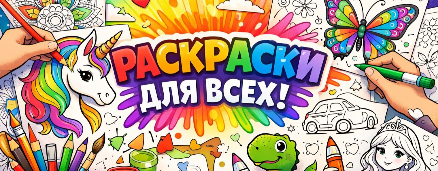 Раскрась свой мир 🌈 | Раскраски для всех