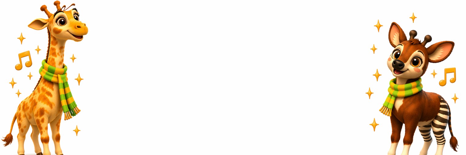 Раф жираф и окапи Ока