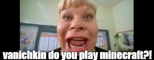 vanichkin do you play minecraft?!