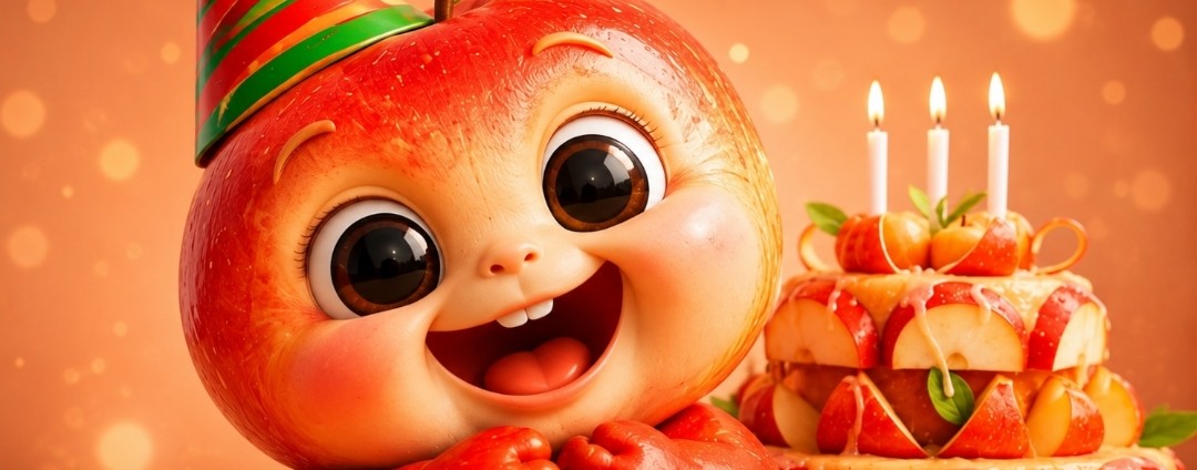 Funny apple