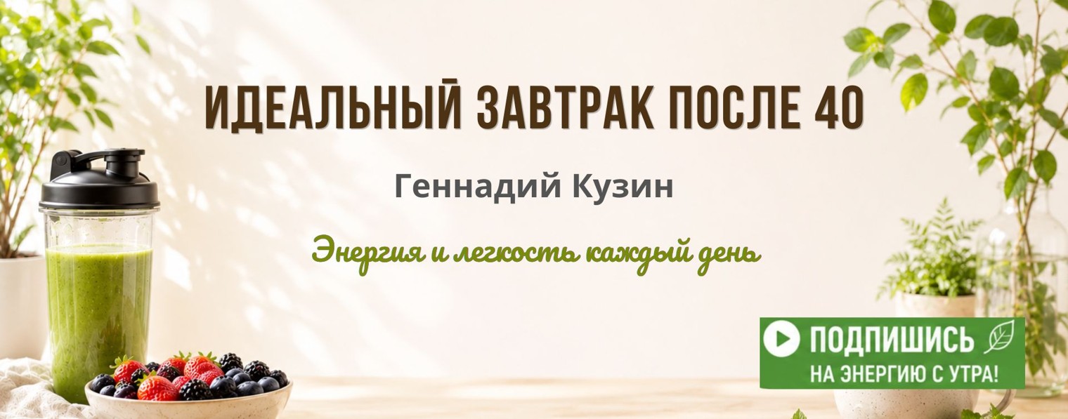 Энергия после 40 | Геннадий Кузин
