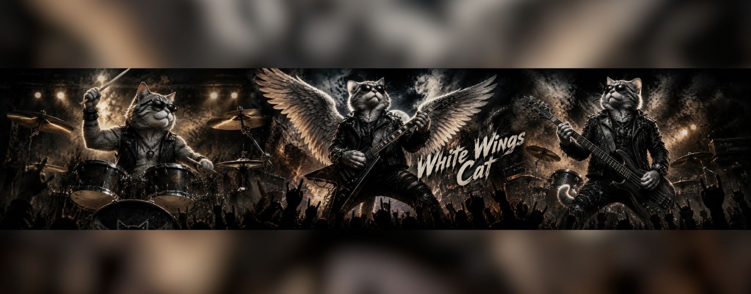 White Wings Cat