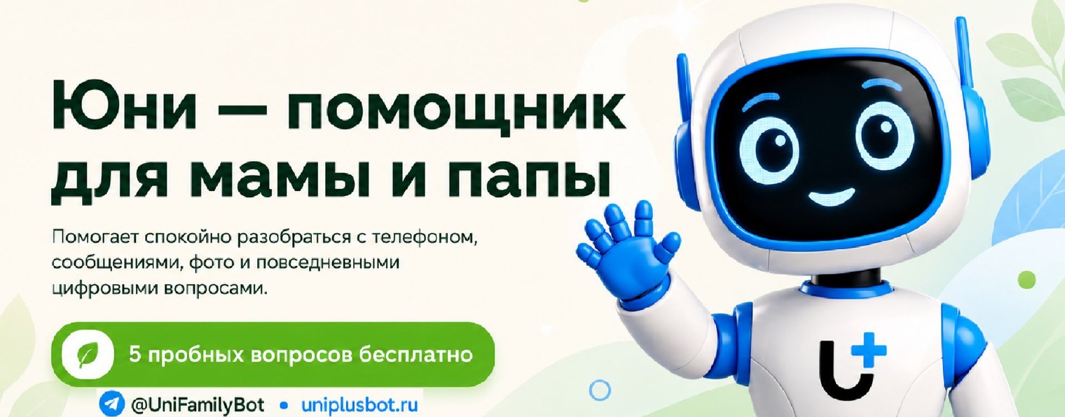 Юни — помощник для мамы и папы